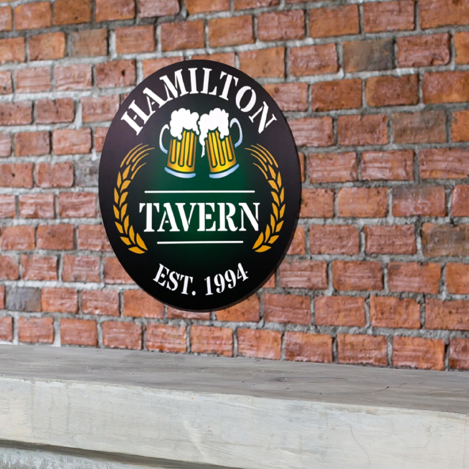 Tavern Theme Crest, Coloured – Ketchum Manufacturing Inc.