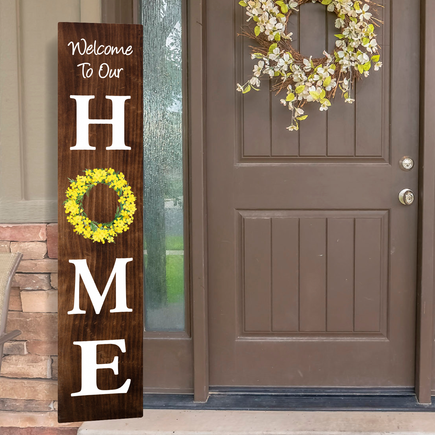 Welcome Home Vertical Entrance Sign – Ketchum Manufacturing Inc.